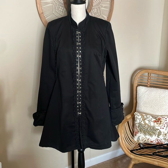 Tripp nyc | Jackets & Coats | Vintage Tripp Nyc Long Coat With Lace ...